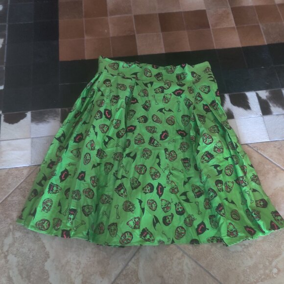 Pinup Couture | Skirts | Pinup Couture Deadly Dames Monster Skirt Size ...